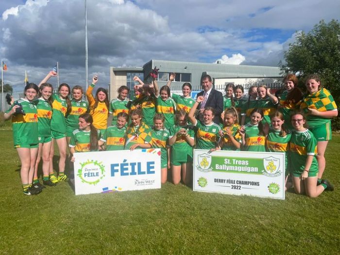 St Treas GFC, Ballymaguigan - Féile Peile na nÓg winners | St Trea's Parish